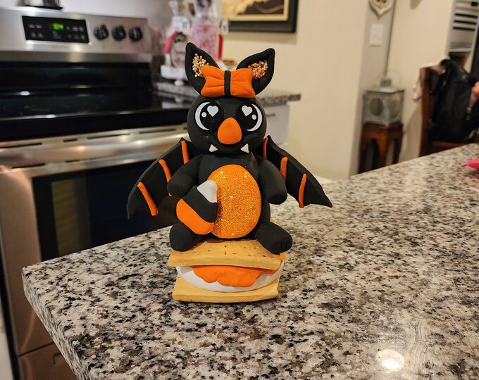 Air Dry Clay Piece, Bat, Halloween, Halloween Decor, Party Decor, Party ...