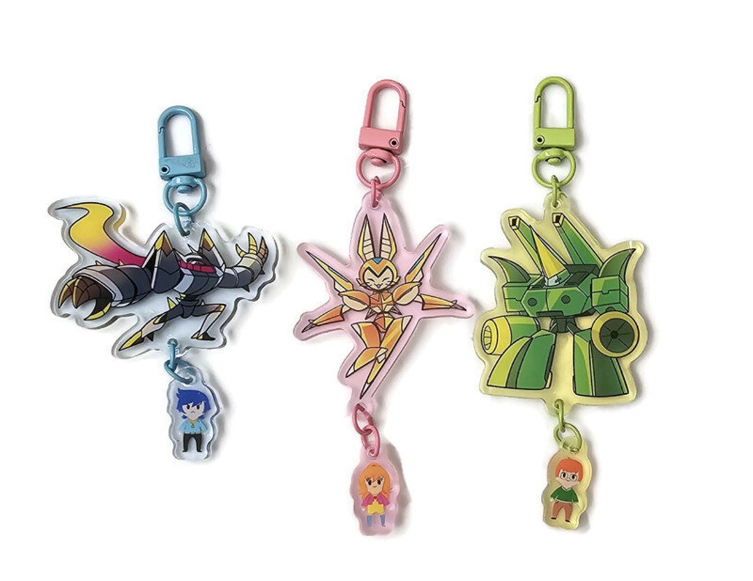 Mecha Team Keychain Connections - Etsy