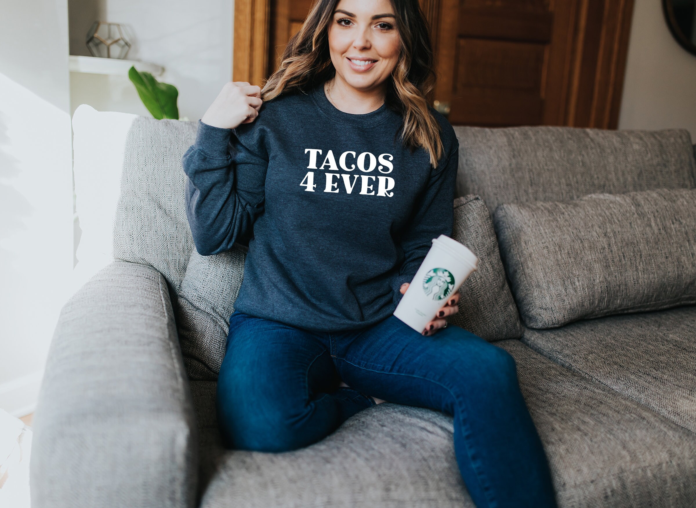 Tacos 4 Ever Sweater Taco Lover Gift Taco Babe Sweatshirt I - Etsy