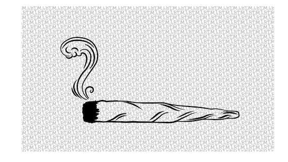Marijuana Joint With Smoke SVG PNG JPG dxf pdf Instant | Etsy