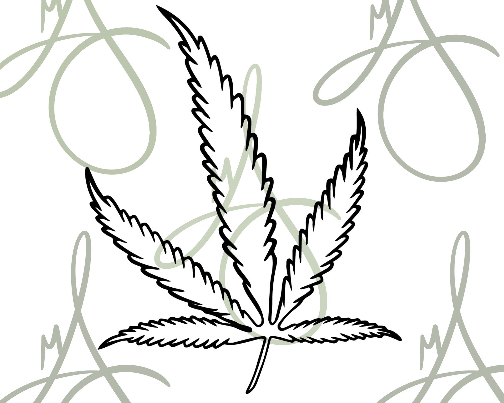 Marijuana Leaf SVG Weed Leaf Svg Cannabis Leaf Svg Pot Leaf - Etsy