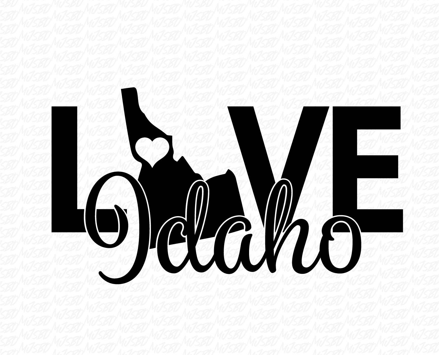 Idaho Svg Png Jpg Idaho Love Svg Love Idaho Svg Idaho Svg | Etsy