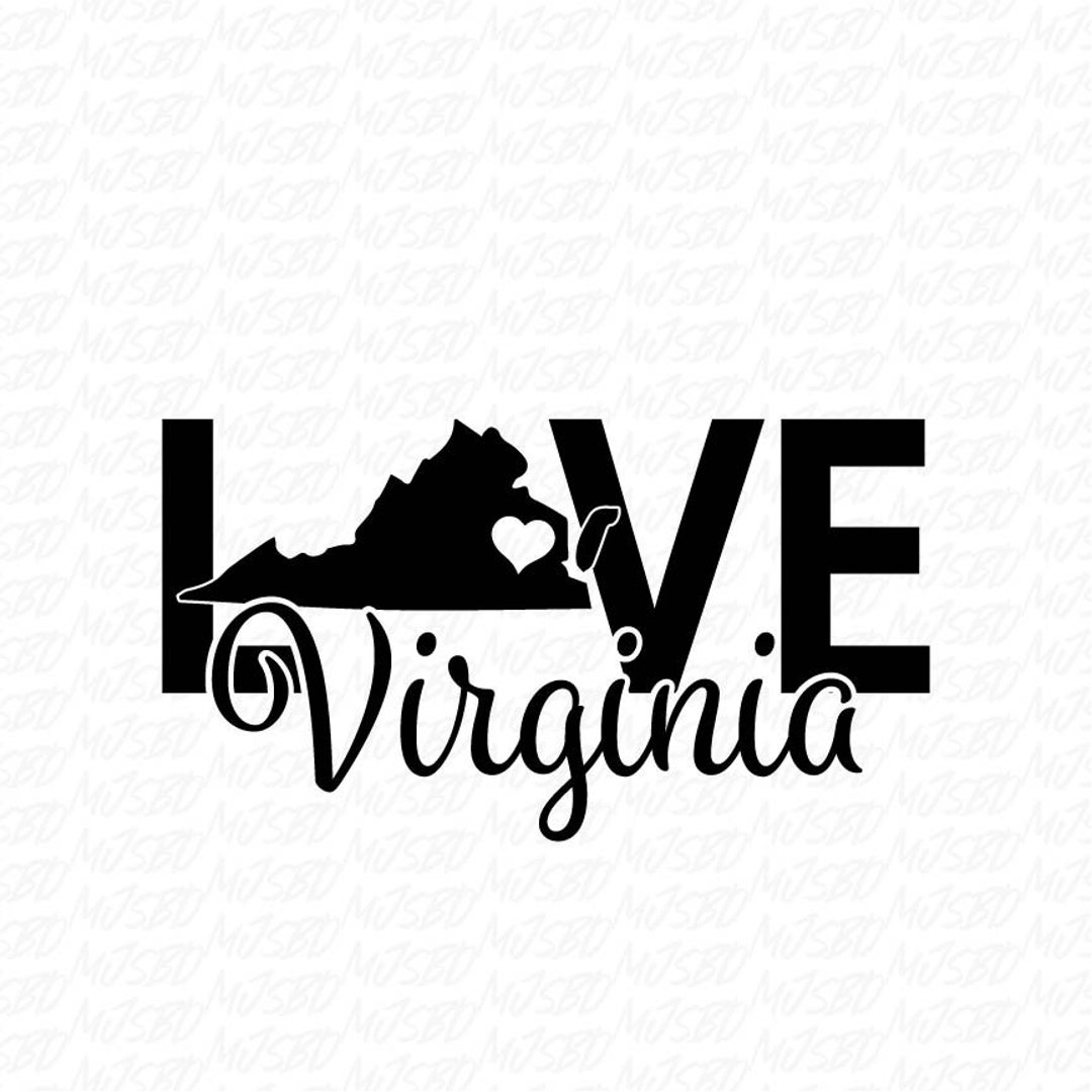 Virginia Svg Virginia Jpg Virginia Png Love V Svg Love V - Etsy
