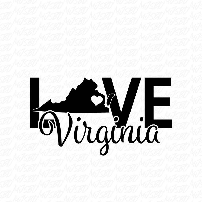 Virginia Svg Virginia Jpg Virginia Png Love V Svg Love V - Etsy
