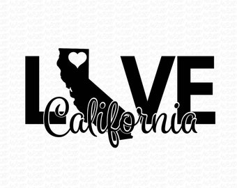 California Love Svg - Etsy