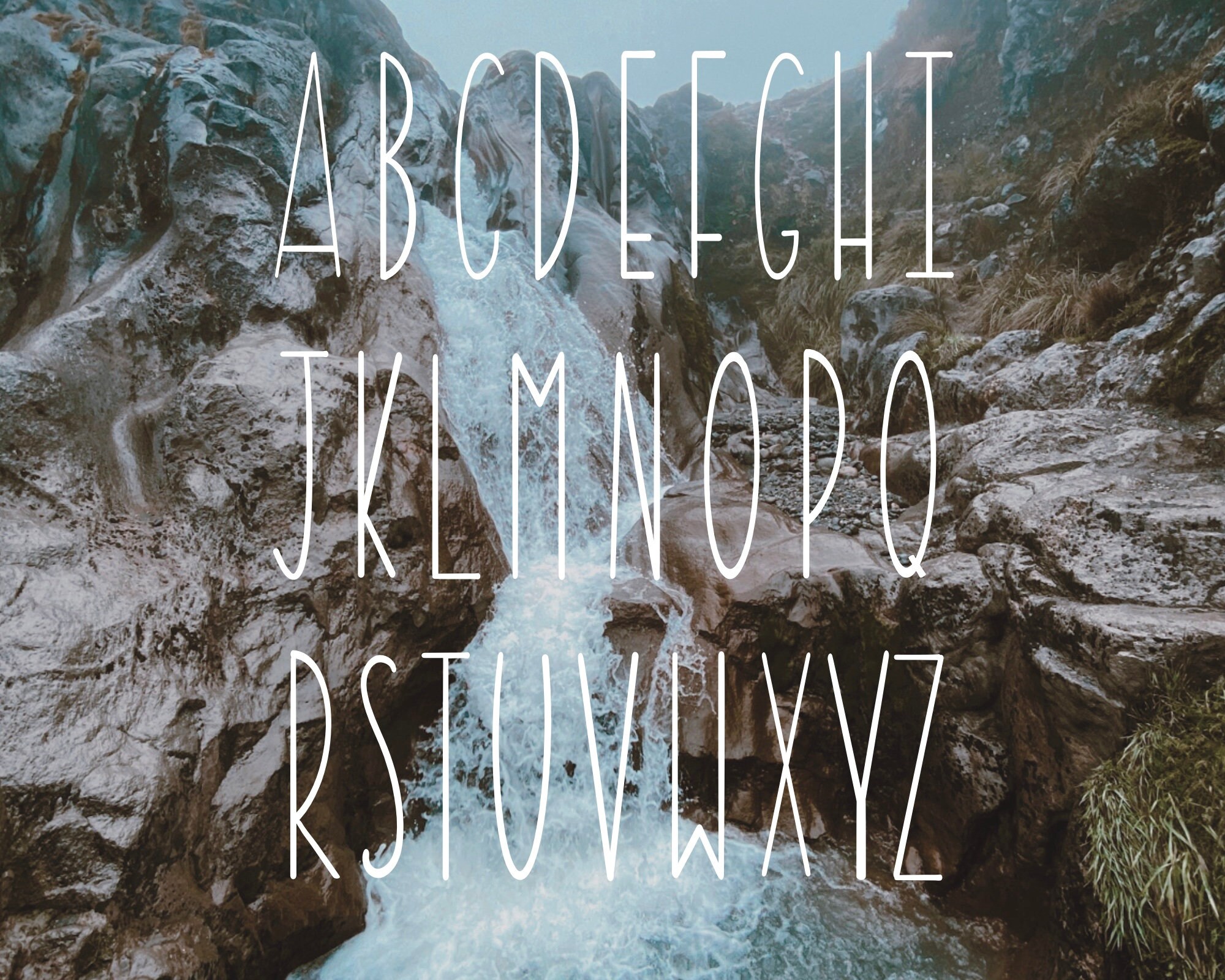 Talltale, Tall Thin Font, Handwritten Font, Tall Font, Skinny Font ...