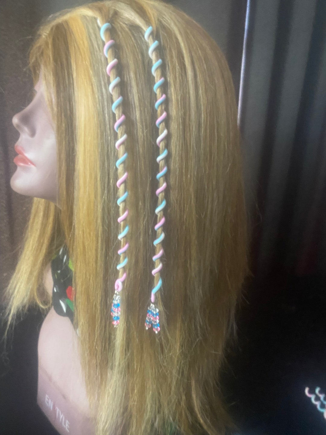 Get 2 - 9" Twirly Do Gift Braid Barrette Hair Accessory - Etsy