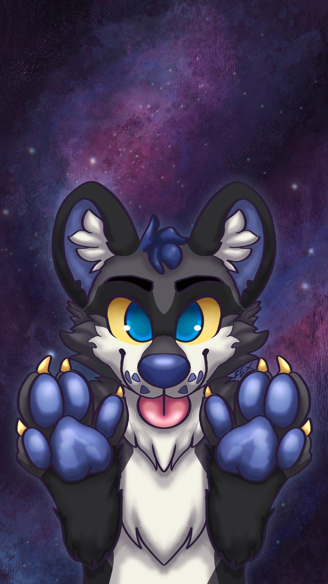 YCH Custom Fursona Phone Wallpaper | Etsy Australia