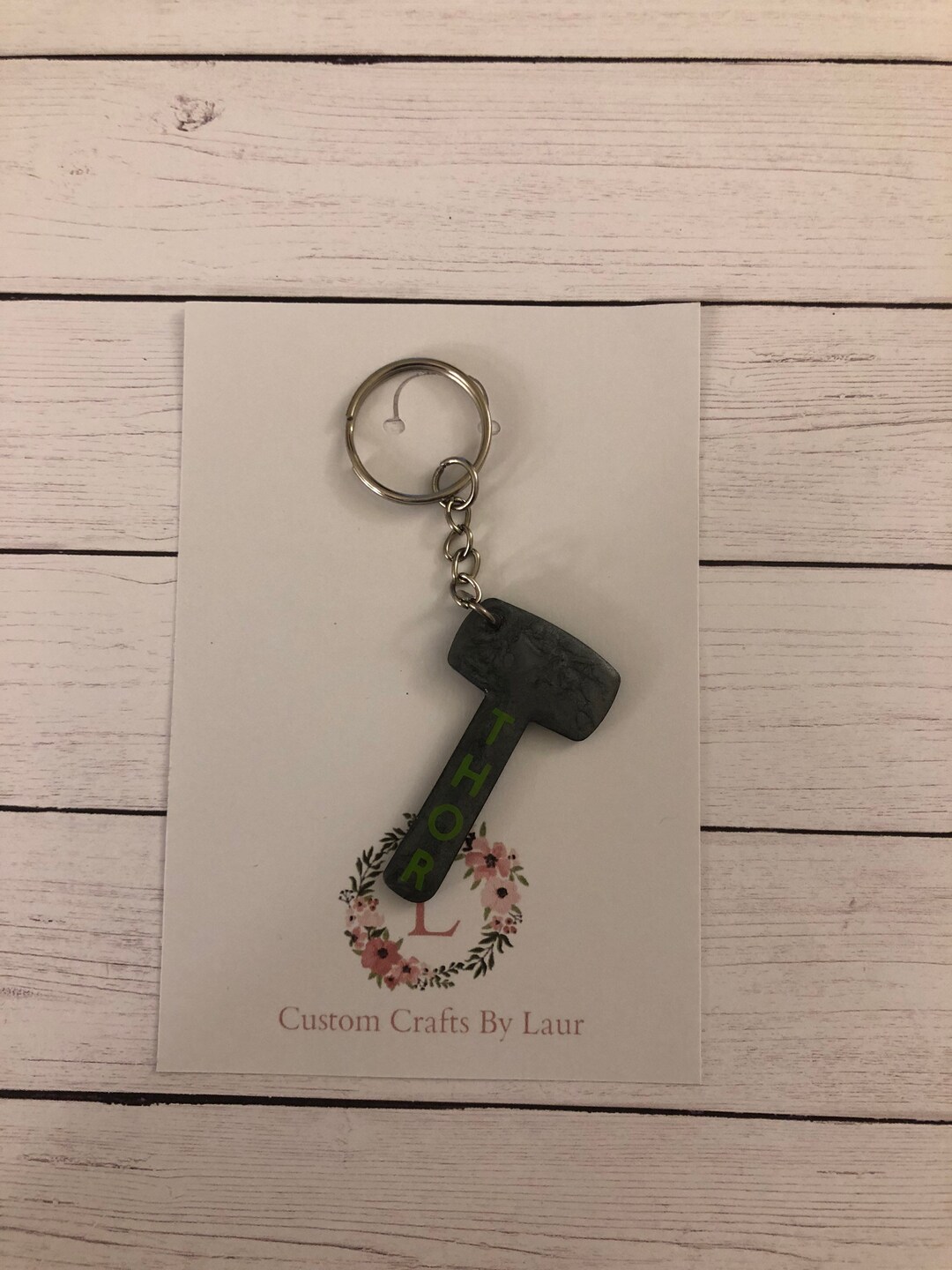 Thor Hammer Keychain - Etsy