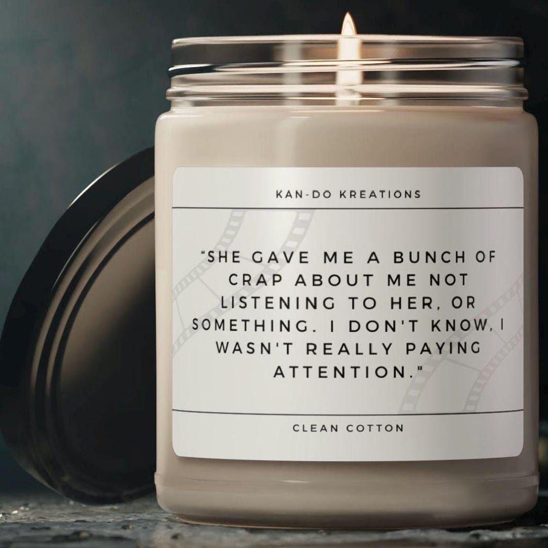 Dumb and Dumber Listening Movie Quote Scented Soy Candle, 9oz, Movie ...