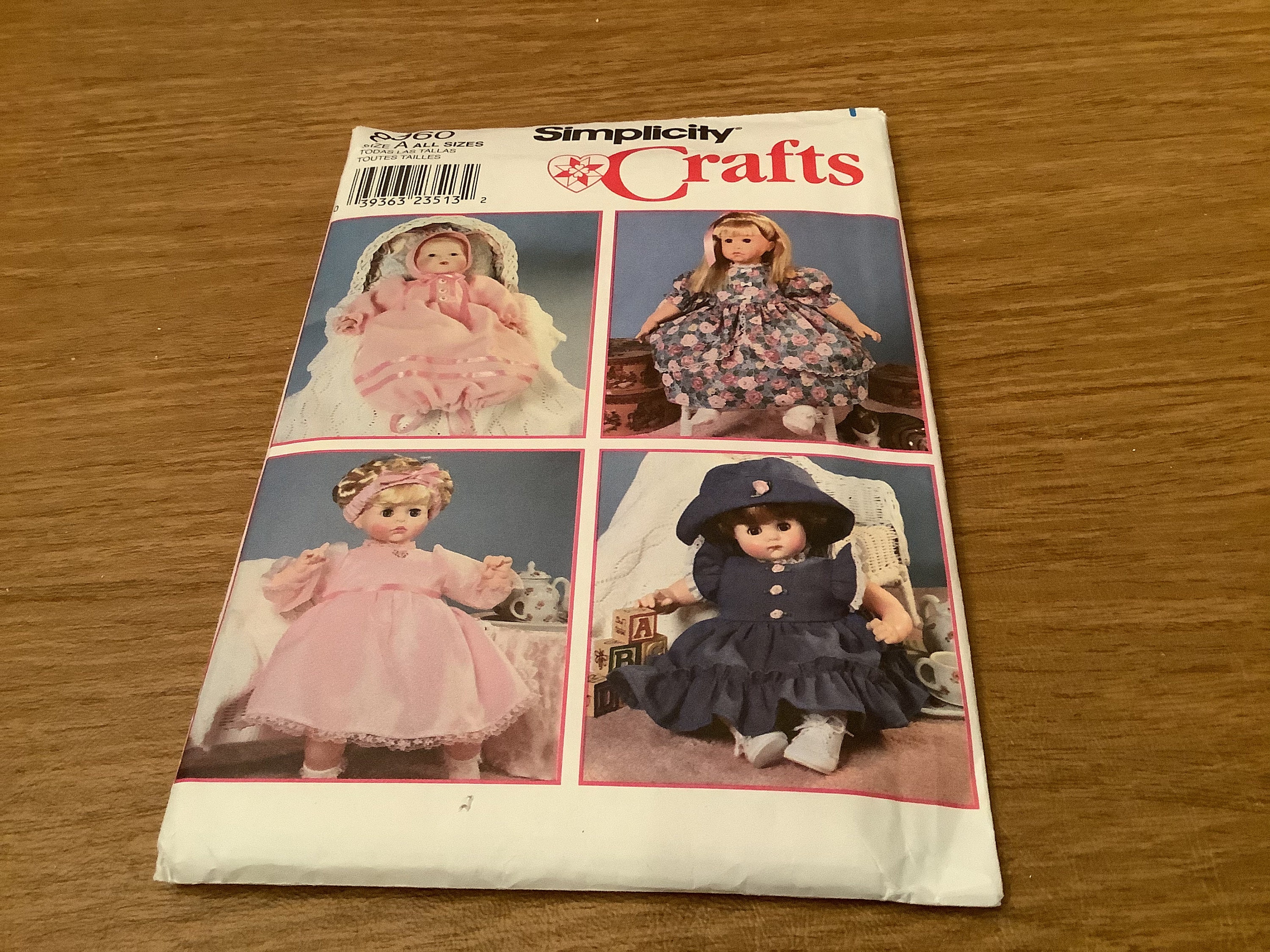 Simplicity Crafts 8960 Doll Clothes, Small, Medium, Large - Etsy