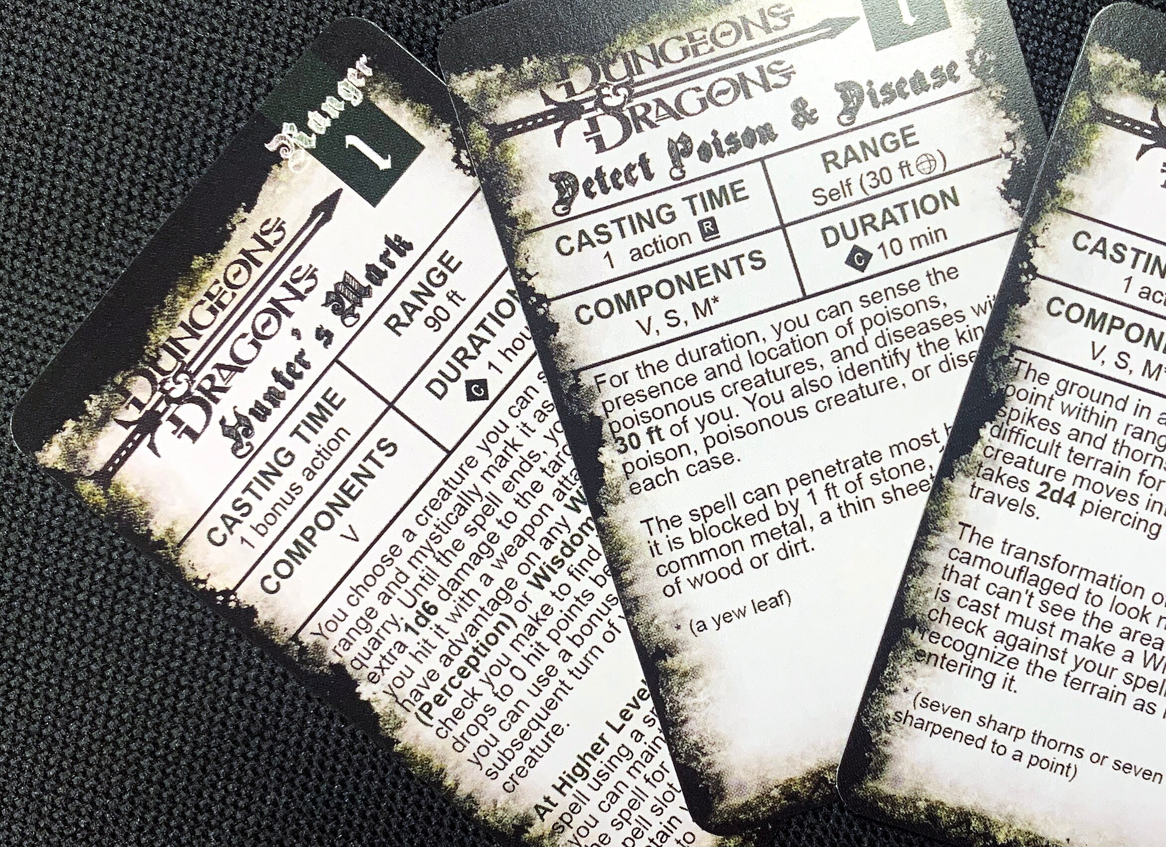 Dungeons and Dragons Ranger Spell Deck - Etsy