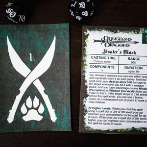 Dungeons and Dragons Ranger Spell Deck - Etsy