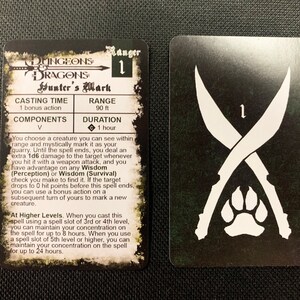 Dungeons and Dragons Ranger Spell Deck - Etsy
