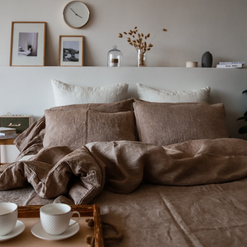 Washed Linen Bedding - Etsy