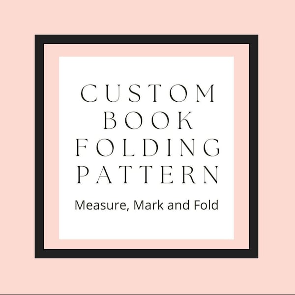 Custom Book Folding Pattern - Etsy