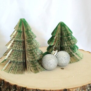 Mini Paper Christmas Trees - Set of 2 - Christmas Decorations - Etsy