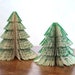 Mini Paper Christmas Trees - Set of 2 - Christmas Decorations - Etsy