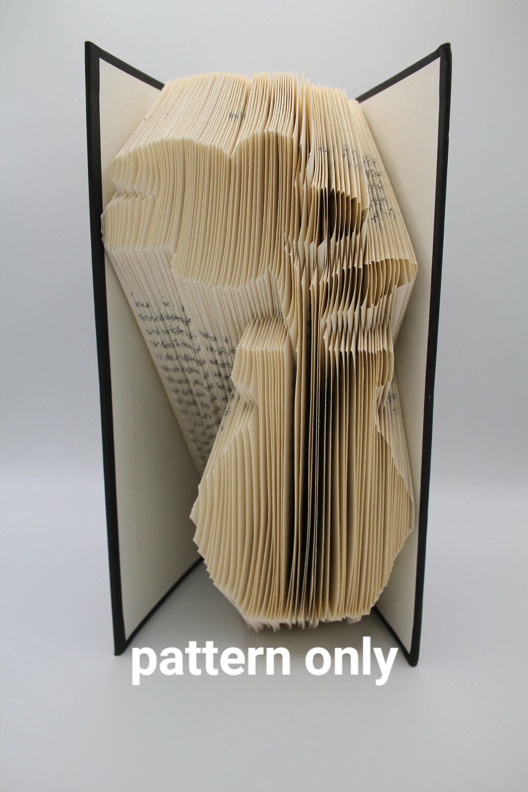 Flower Book Folding Pattern - Book Art - Flower Art - Paper Flower ...