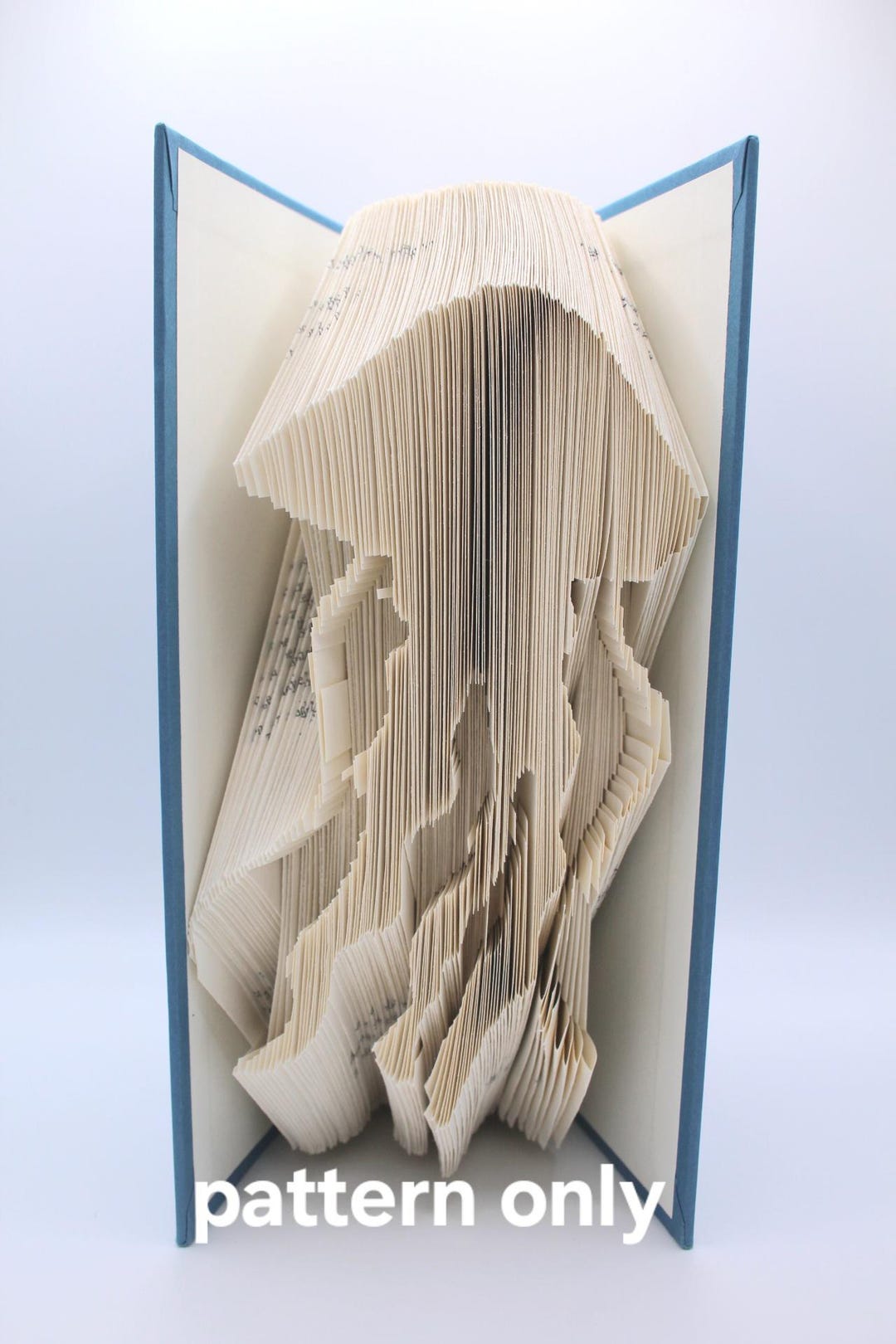 Jellyfish Book Folding Pattern - DIY Book Art - Etsy