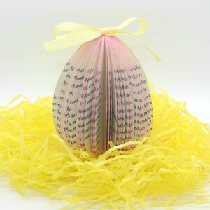 Vintage Inspired Paper Easter Eggs Folded Book Art, Easter Decor ...