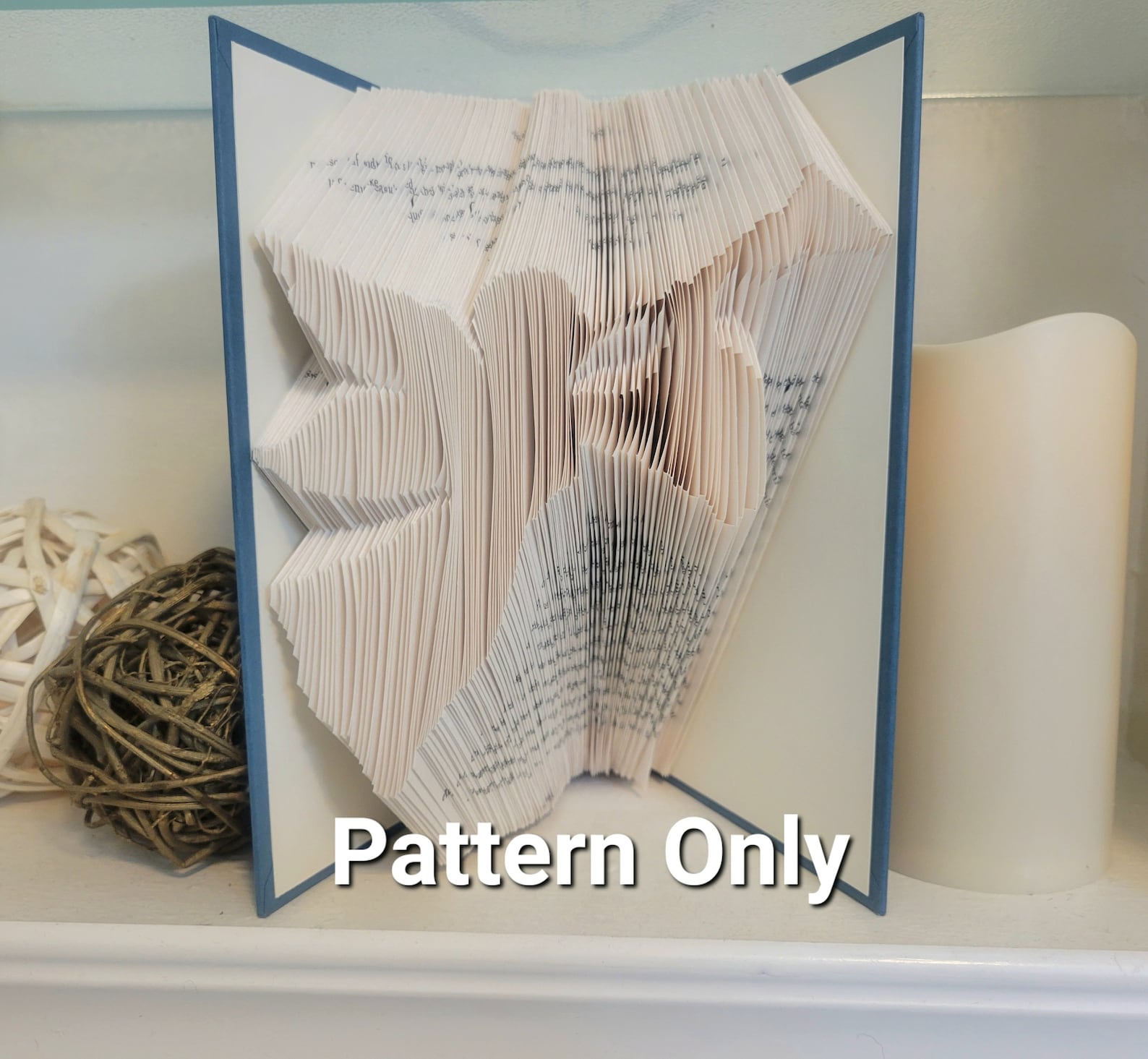 Christmas Angel Book Folding Pattern: DIY Holiday Decor (PDF Digital ...