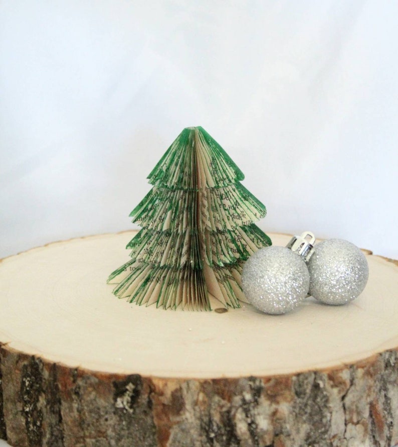 Mini Paper Christmas Trees Set of 2 Christmas Decorations - Etsy