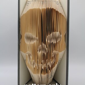 Skull Book Folding Pattern Halloween Decorations Skeletons Gothic Decor ...