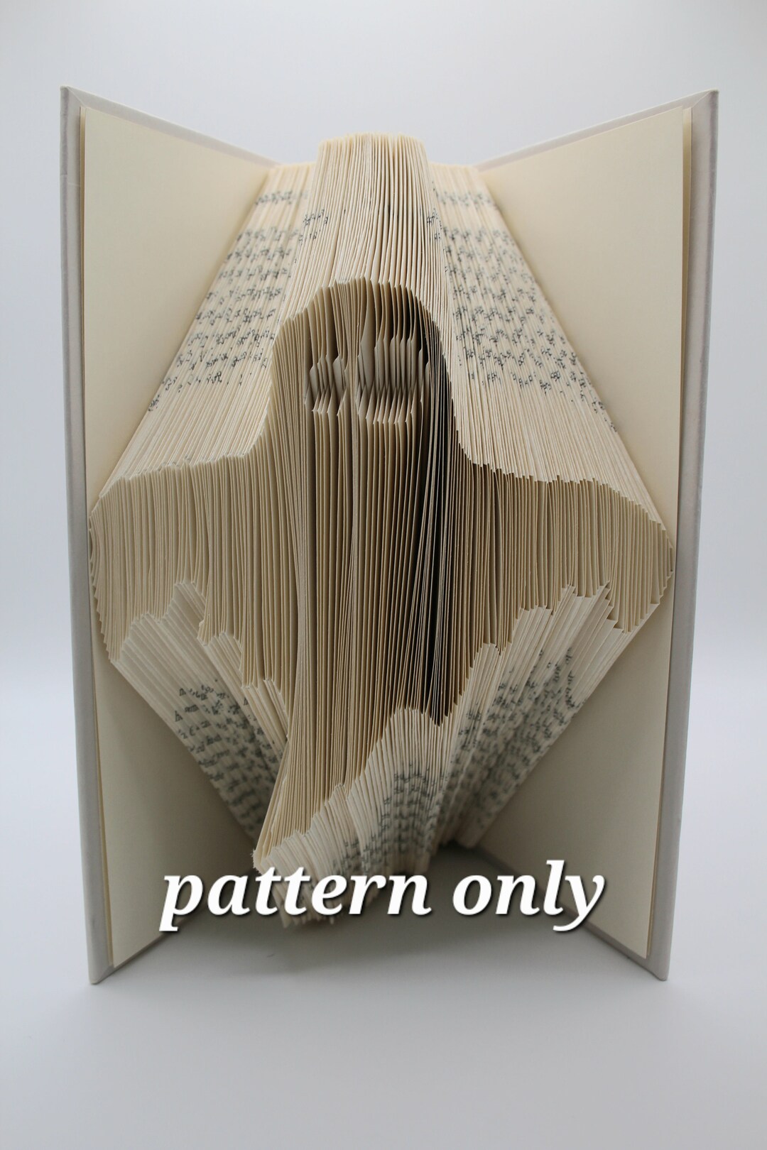 Spooky Ghost Book Folding Pattern - Halloween Decorations - DIY ...