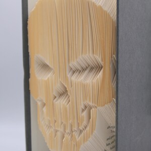 Skull Book Folding Pattern Halloween Decorations Skeletons Gothic Decor ...