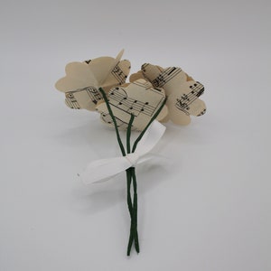 Sheet Music Paper Roses - Paper Flowers - Paper Anniversary - Etsy