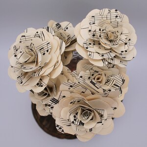 Sheet Music Paper Roses - Paper Flowers - Paper Anniversary - Etsy