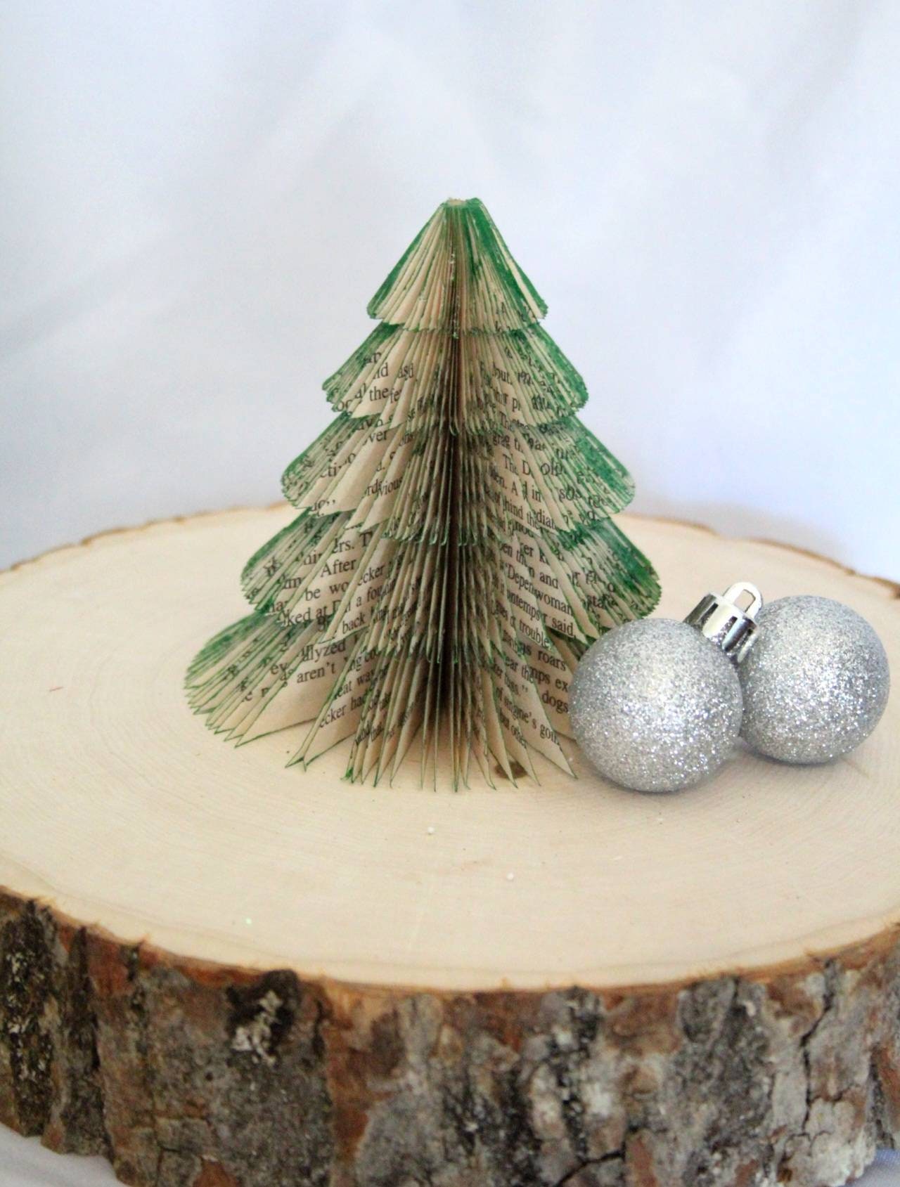Mini Paper Christmas Trees Set of 2 Christmas Decorations - Etsy