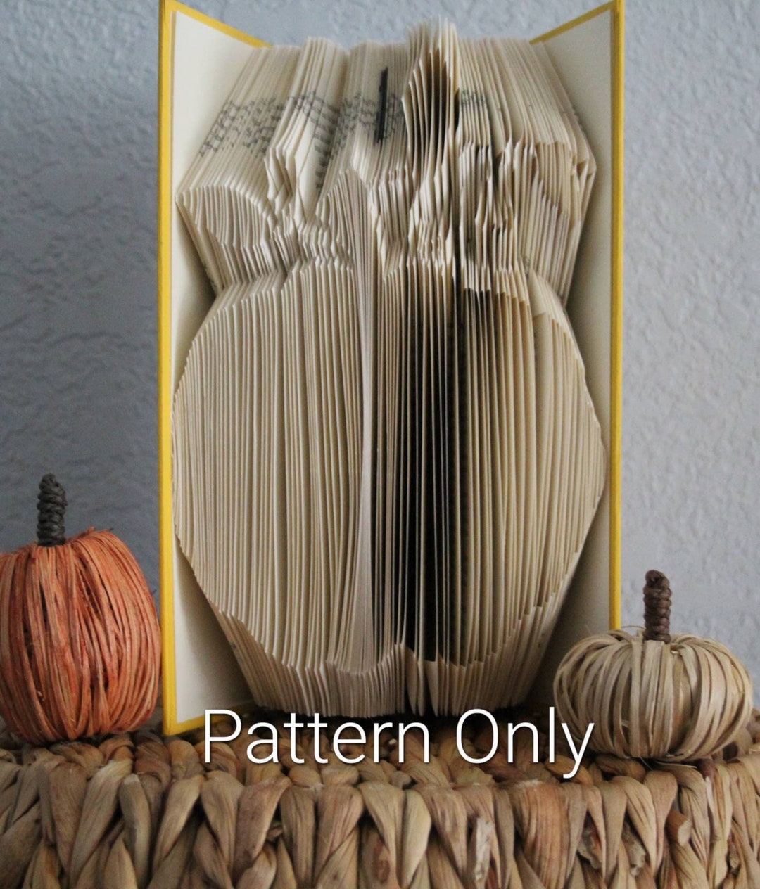 Pumpkin Book Folding Pattern - Etsy