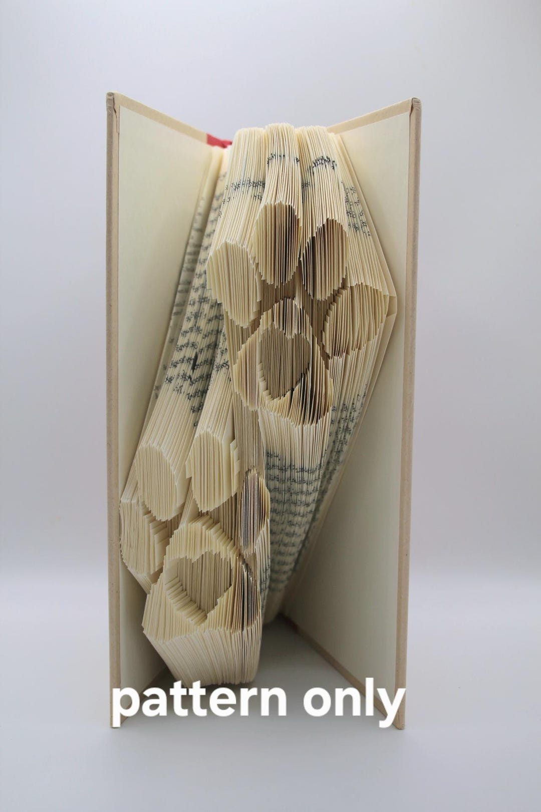 Dog Paw Print Book Folding Pattern: Heart Paw Design (digital Download ...