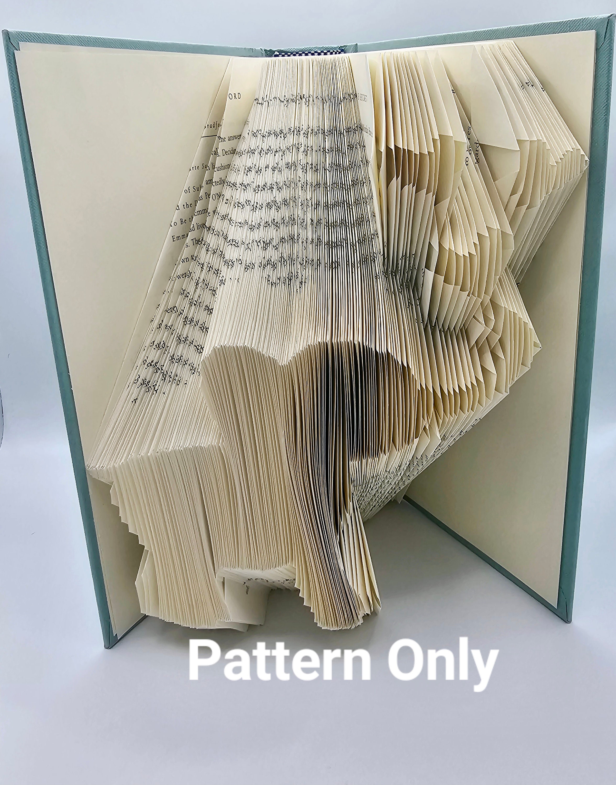 Baby Elephant Book Folding Pattern Folded Book Pattern DIY Craft MMF ...