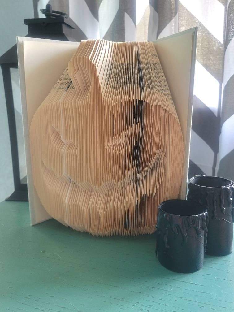 Jack O Lantern Book Folding Pattern Halloween Decor DIY - Etsy