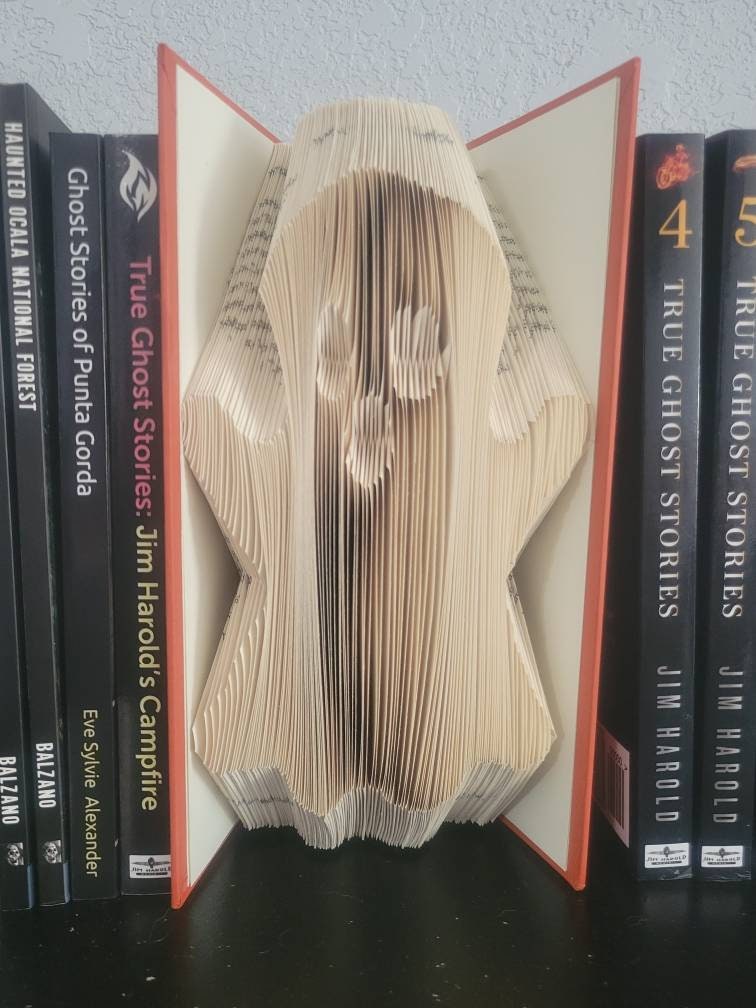 Ghost Folded Book Art Halloween Decorations - Etsy