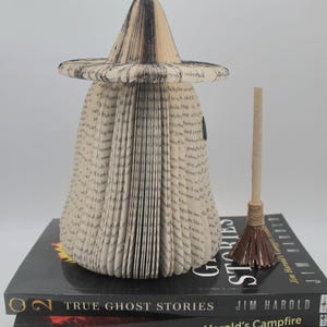 Handmade Ghost Book Art: Halloween Tabletop Decor - Etsy