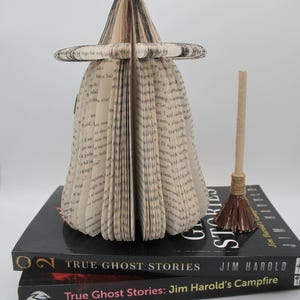 Handmade Ghost Book Art: Halloween Tabletop Decor - Etsy