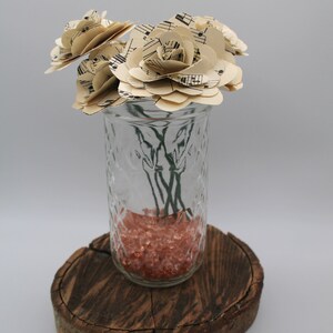 Sheet Music Paper Roses - Paper Flowers - Paper Anniversary - Etsy