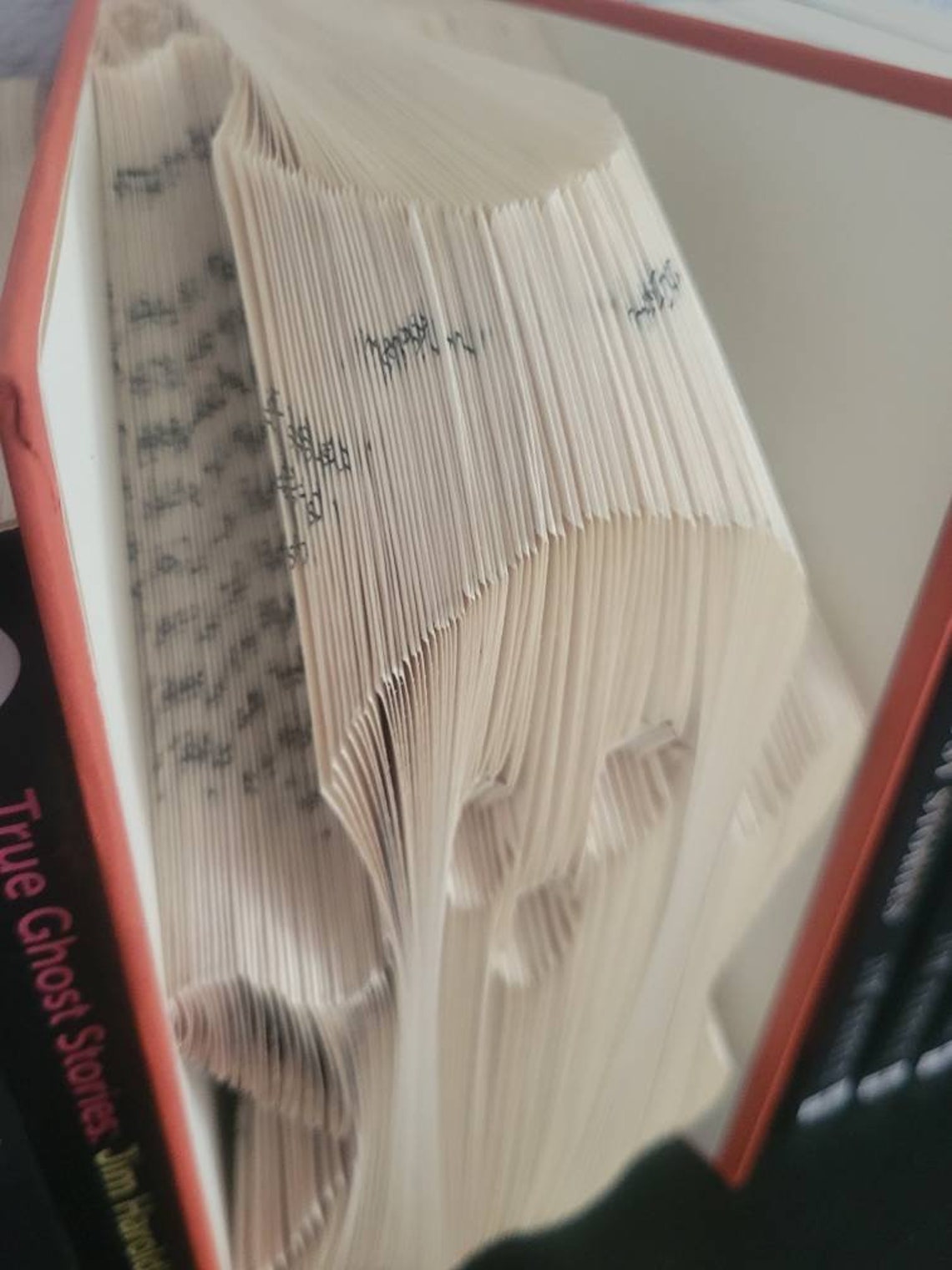 Ghost Folded Book Art - Halloween Decorations - Etsy