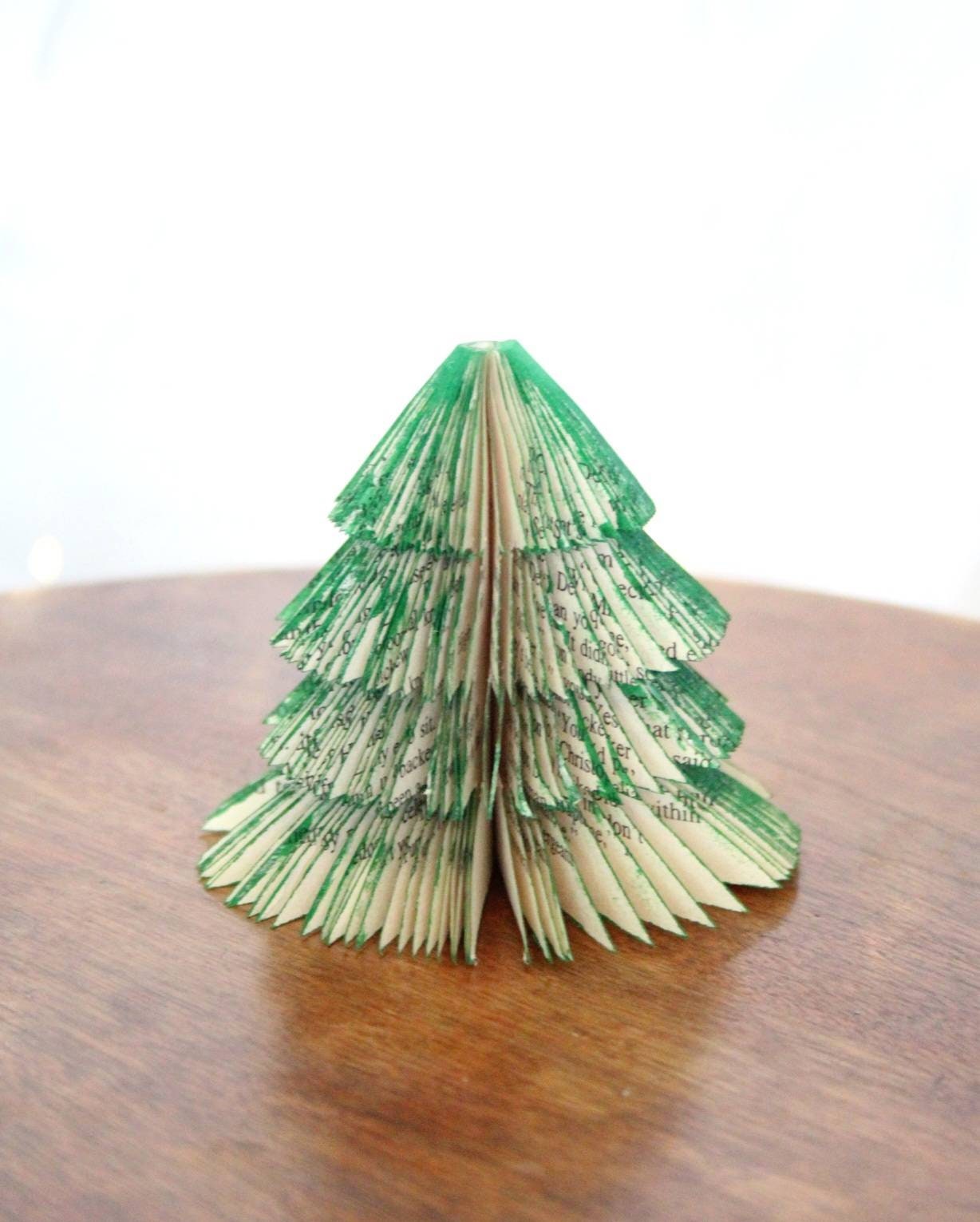Mini Paper Christmas Trees Set of 2 Christmas Decorations - Etsy