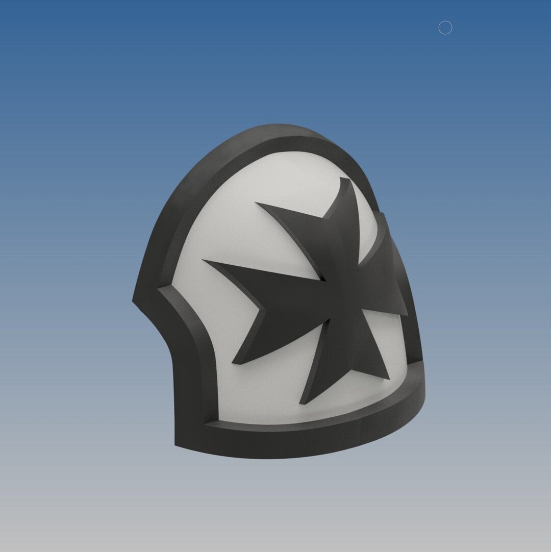 Black Templars Vanguard Shoulder Pads - Etsy UK