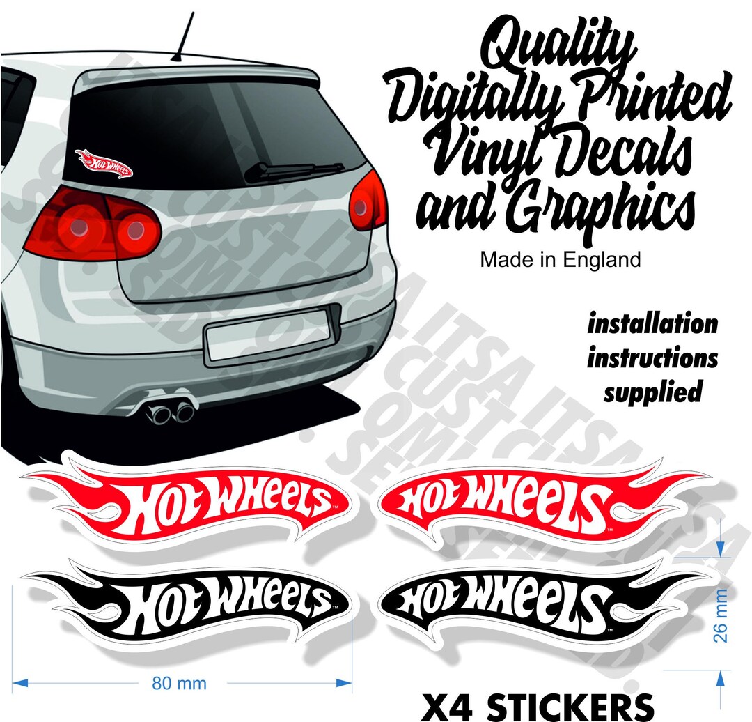 Original Retro 90'S Hot Wheels Car Stickers - Etsy