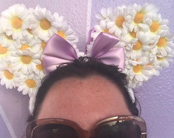 Daisy Flowers Minnie Mouse Ears Disney Ears Floral Ears - Etsy