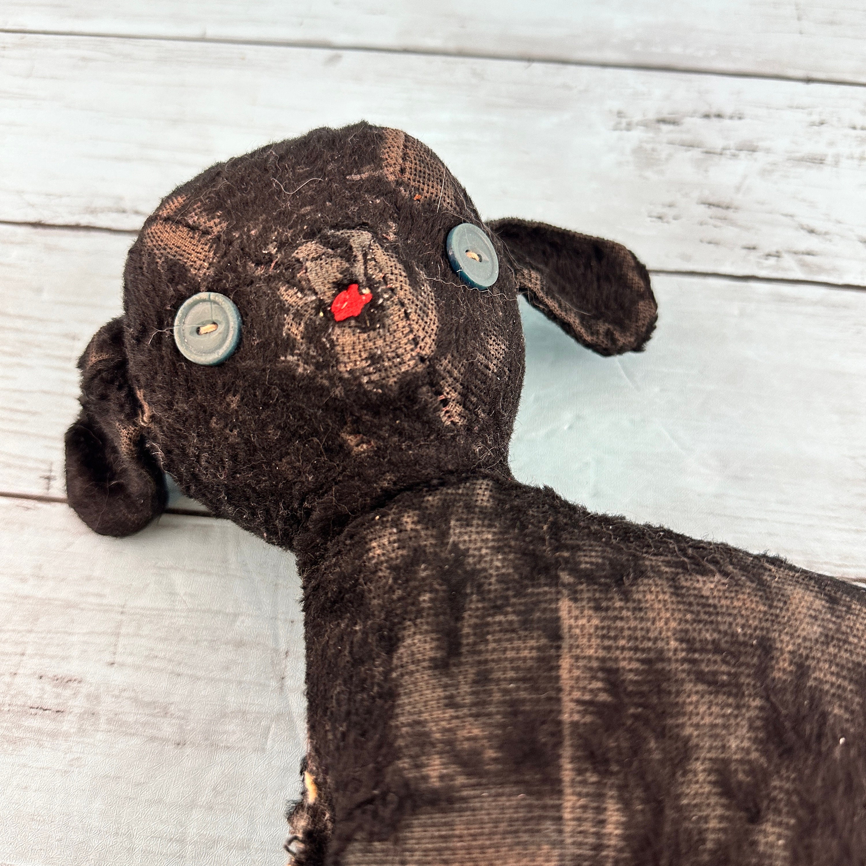 Vintage MCM Krueger NYC Stuffed Animal Black Sheep - Etsy