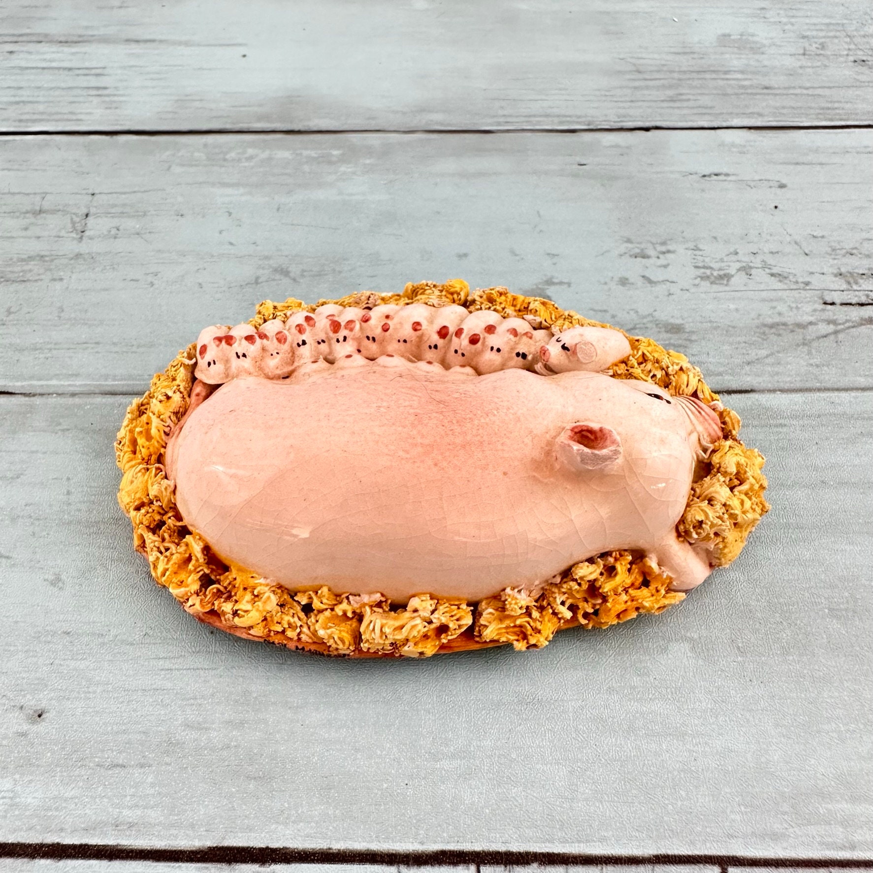 Vintage Original Sculpture by Basil Matthews Pig and Piglets Made in ...