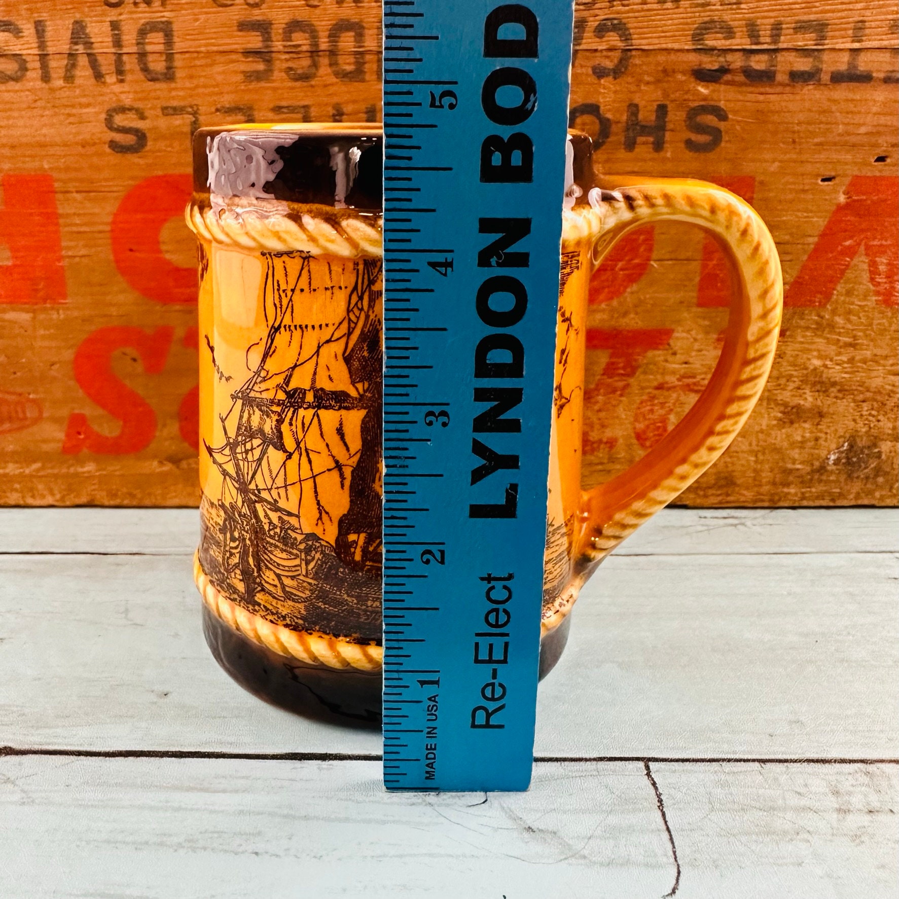 Vintage Clipper Ship Tall Mug Beer Stein - Etsy