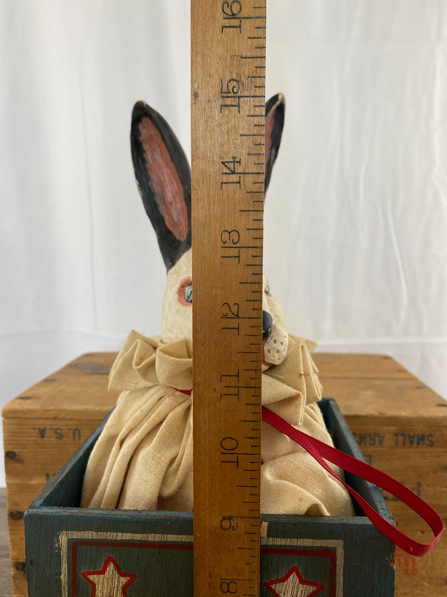 Vintage Folk Art Jack in the Box Rabbit Bunny Decor Americano - Etsy